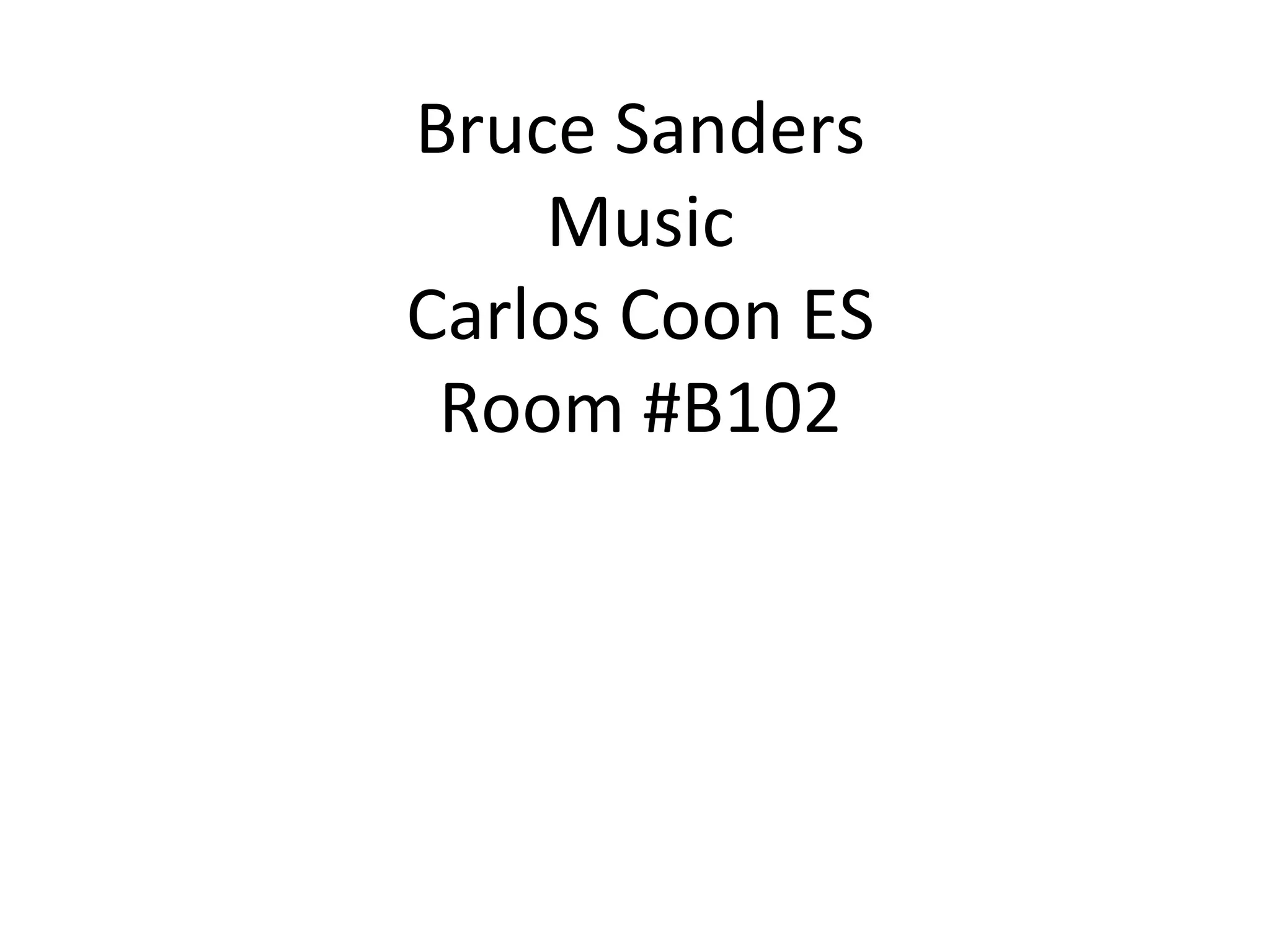 About Mr. Sanders | PPT