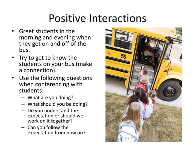 Welcome bus drivers | PPTX