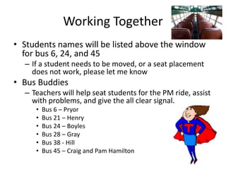 Welcome bus drivers | PPTX