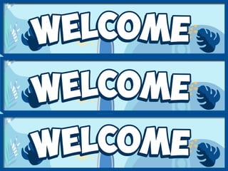 WELCOME DOOR SIGN AND POSTER.pptx---------------------------- | PPT