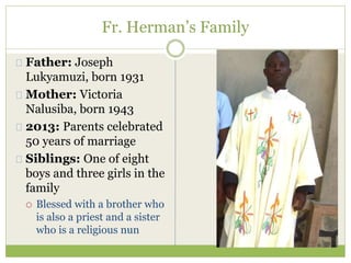 Welcome to Saint Bede Catholic Church, Fr. Herman! | PPTX
