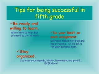 Welcome to Grade 5 | PPT
