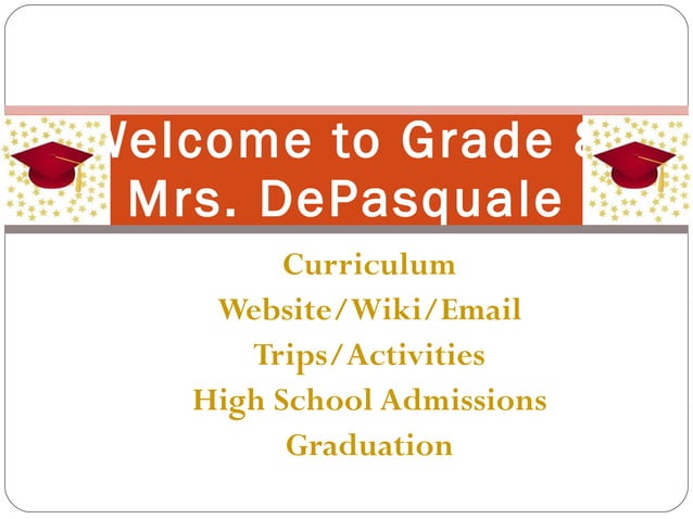 Welcome grade 8 | PPT