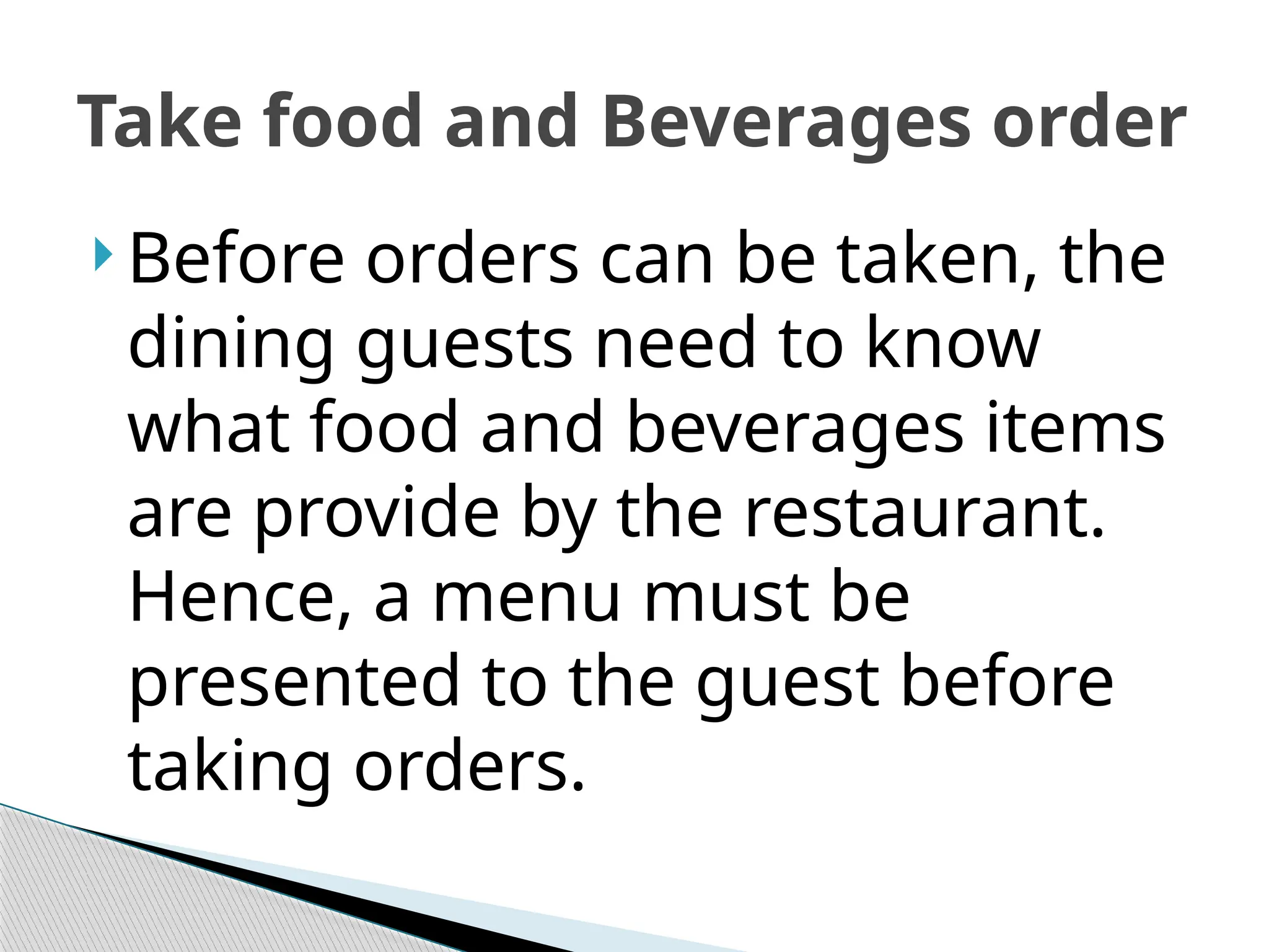 WELCOME GUESTS AND TAKE FOOD AND BEVERAGES ORDERS.pptx