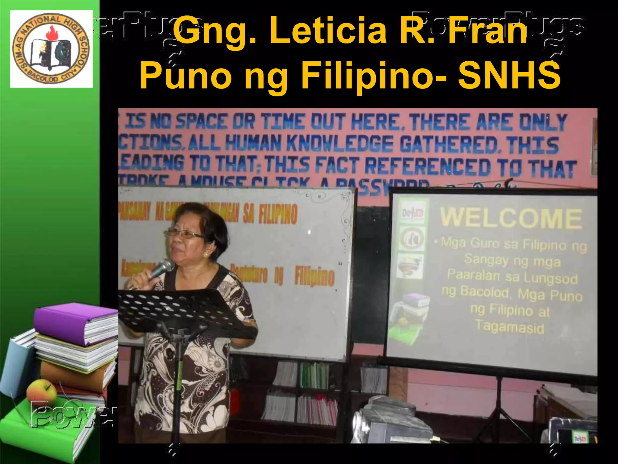 Welcome inset filipino- sum-ag national high school | PPT