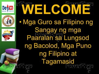 Welcome inset filipino with pictures | PPTX