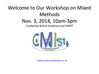 Introduction to Factor Analysis for and With Mixed Methods: British ...