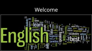 Welcome Introduction To English Language 1 | PPTX