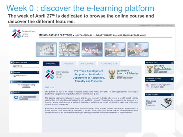 Welcome to ITC Export Market Research Training Programme | PPT