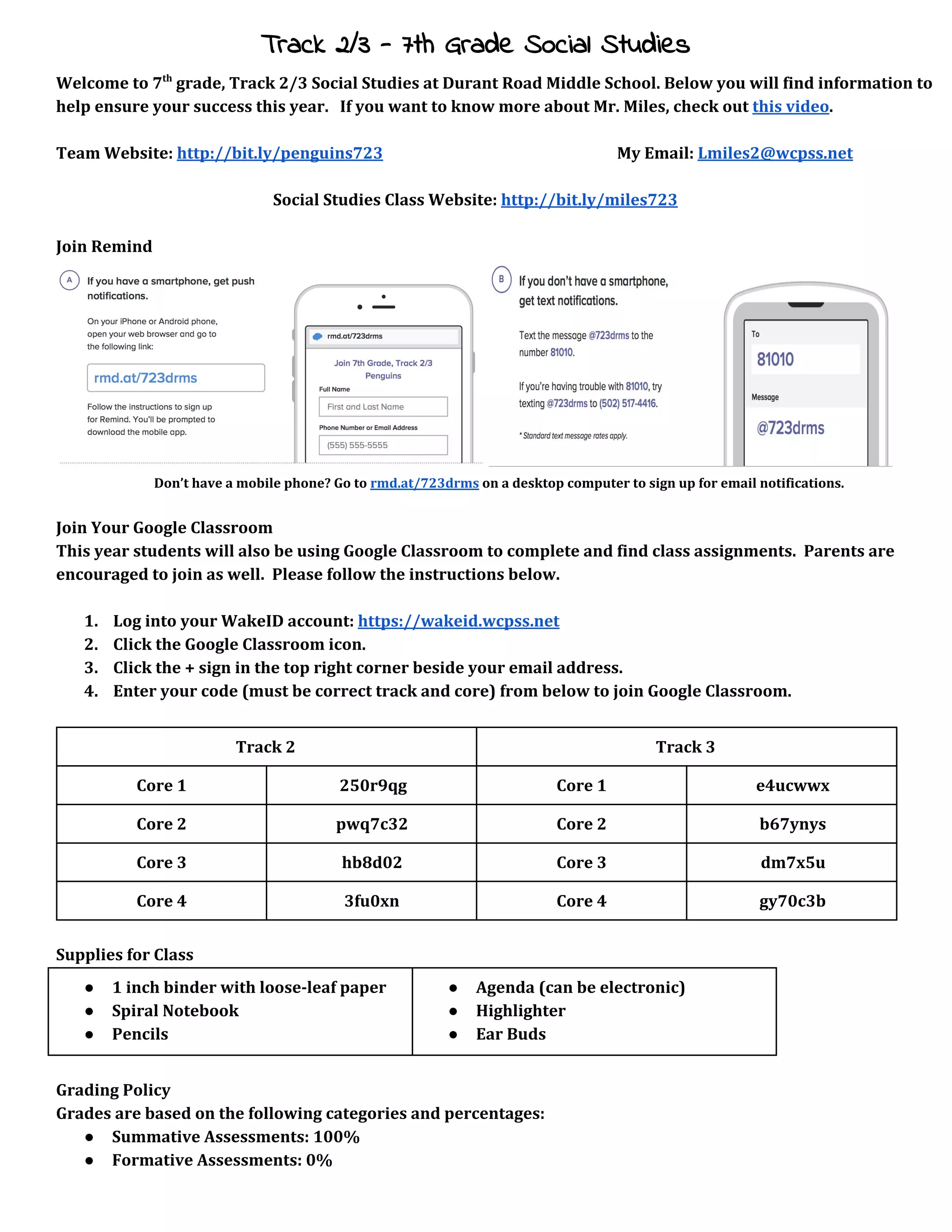 Social Studies Welcome Letter | PDF