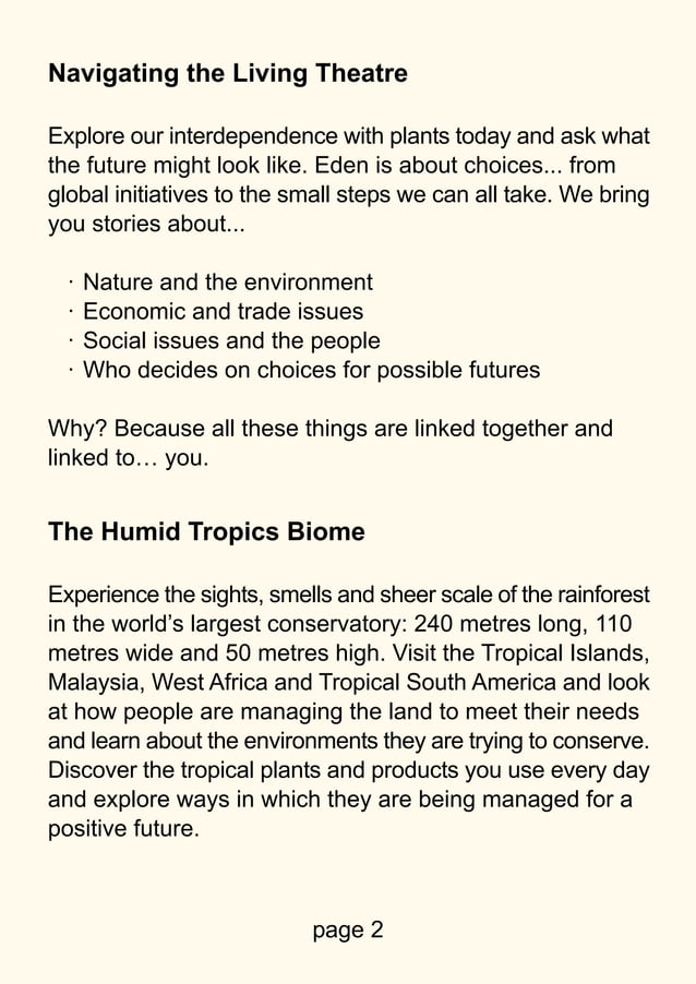 Welcome Leaflet - Sample Large Print Leaflets for Sensory Therapy ...