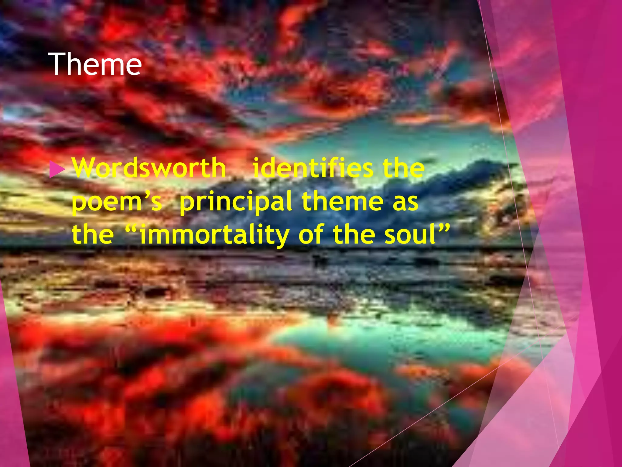 analysis of ode on intimation of immortality by Wordsworth | PPTX