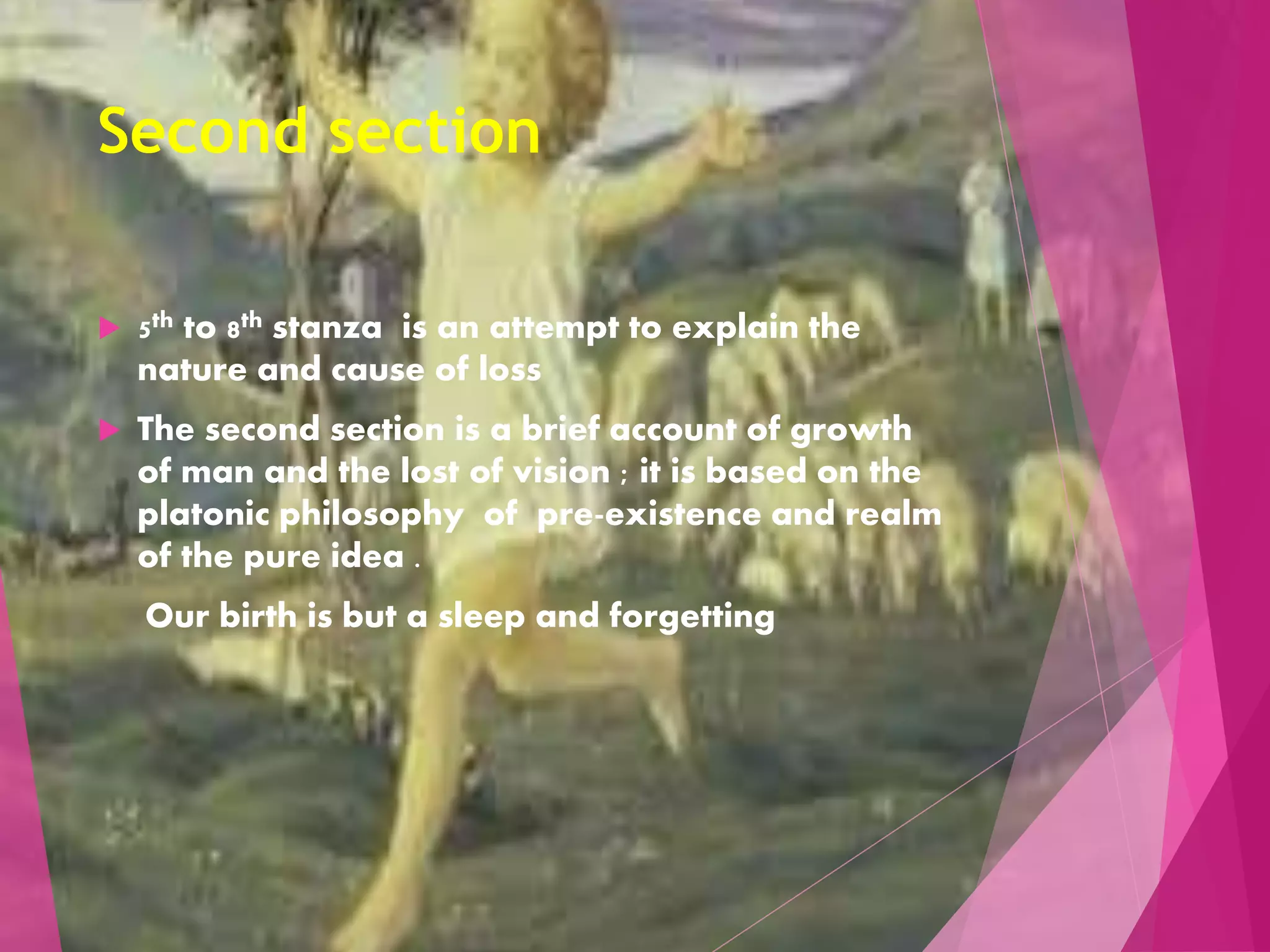 analysis of ode on intimation of immortality by Wordsworth | PPTX