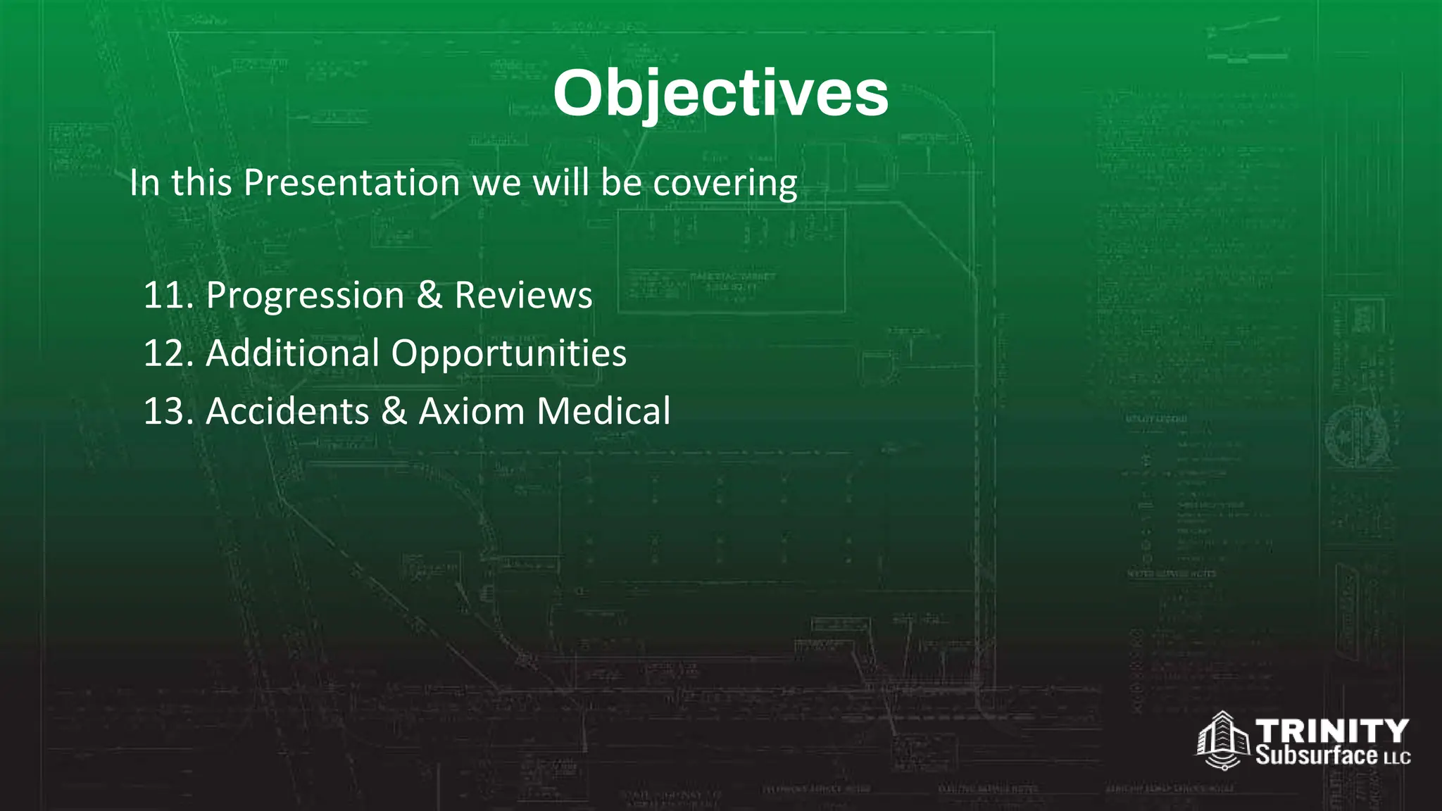 Trinity Subsurface - Welcome & Objectives | PPTX
