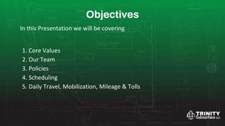 Trinity Subsurface - Welcome & Objectives | PPT