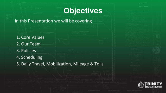 Trinity Subsurface - Welcome & Objectives | PPTX