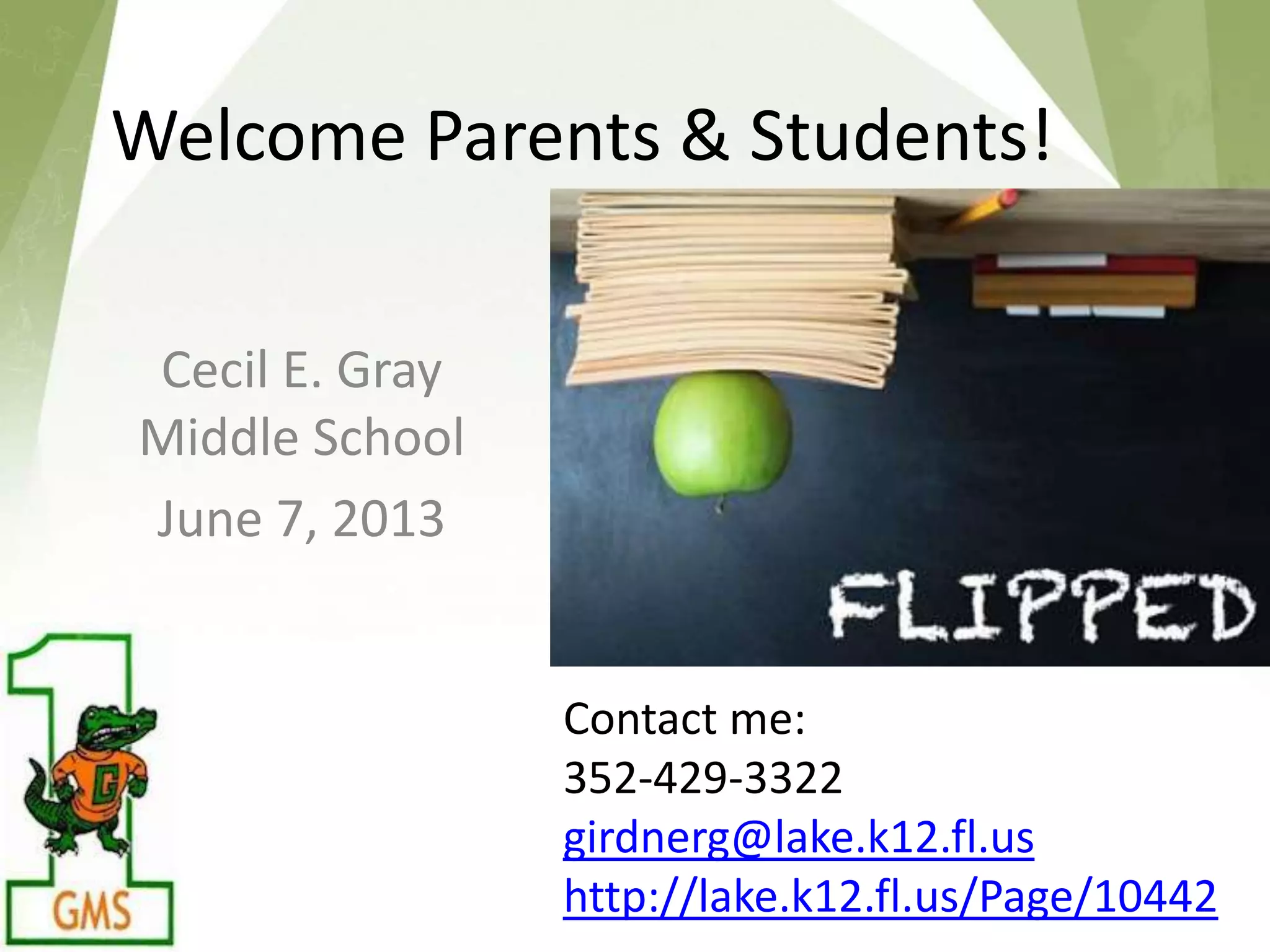 Welcome parents & students! | PPTX