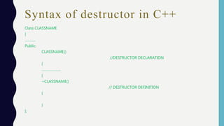What is Constructors and Destructors in C++ (Explained with Example ...