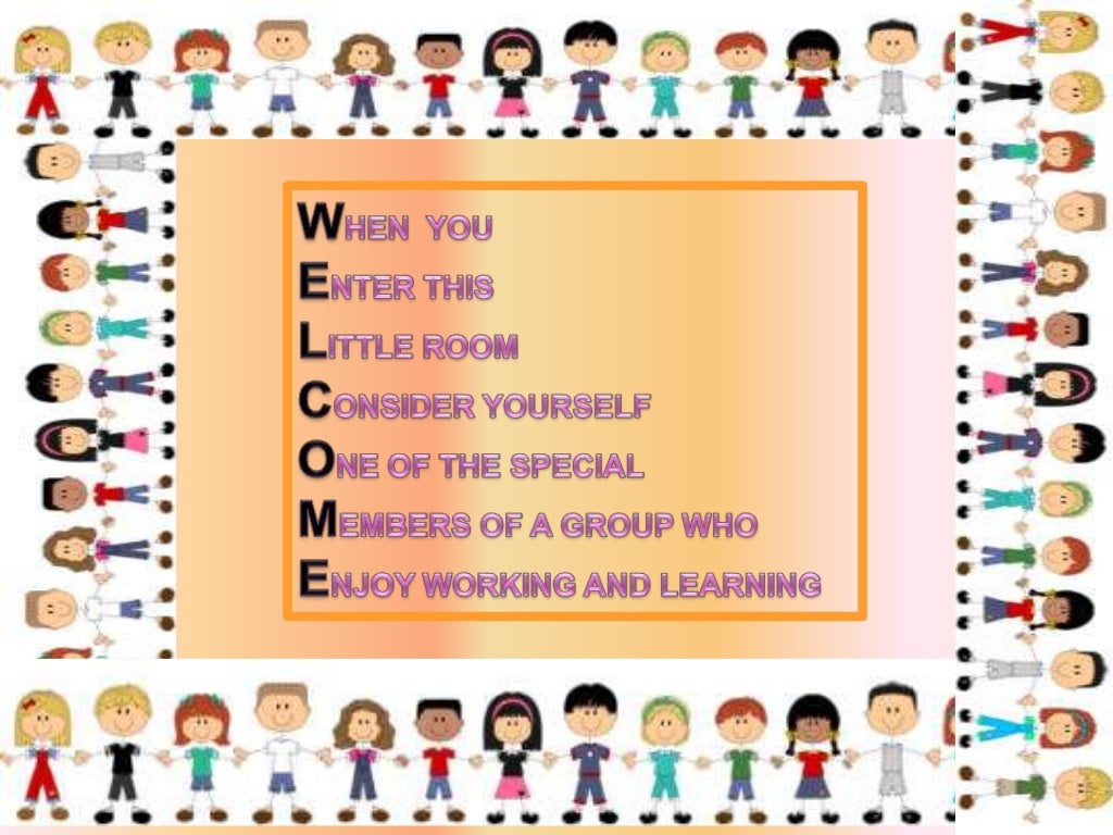 Welcome presentation