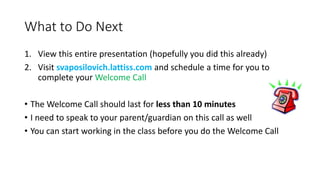 Welcome presentation 2.0 | PPTX | Educational Assessment | Education