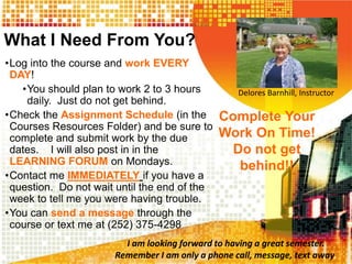 Welcome Presentation Fall 2013 | PPT