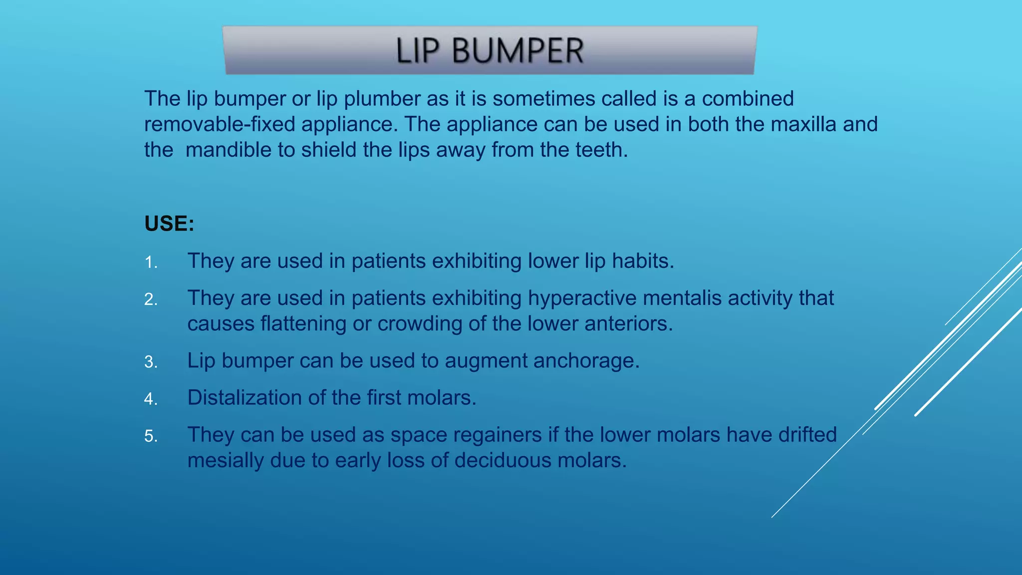 Oral screen and mixed dentition appliance | PPTX