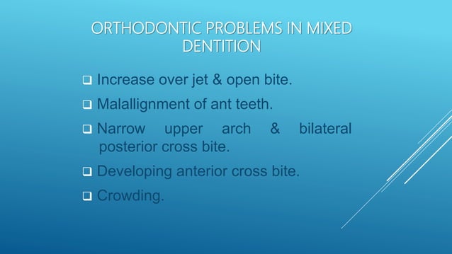 Oral screen and mixed dentition appliance | PPTX | Dental Health ...