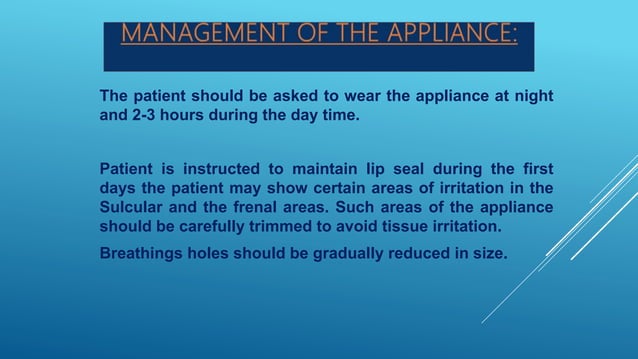 Oral screen and mixed dentition appliance | PPTX | Dental Health ...