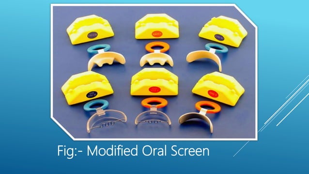 Oral screen and mixed dentition appliance | PPTX | Dental Health ...