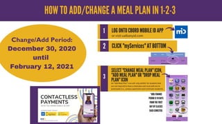 UAlbany Spring 2021 Meal Plans | PPTX | Education