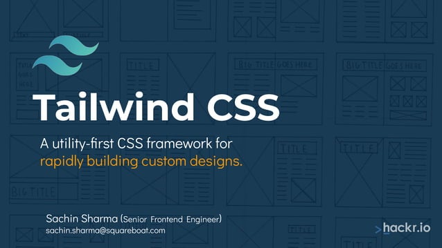 Tech talk on Tailwind CSS | PDF | Web Design and HTML | Internet