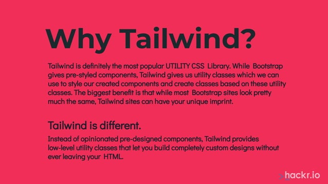 Tech talk on Tailwind CSS | PDF | Web Design and HTML | Internet