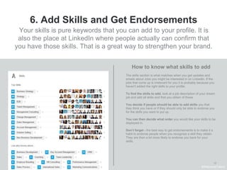 Welcome talent: How to build a great Linkedin profile | PDF | Social ...