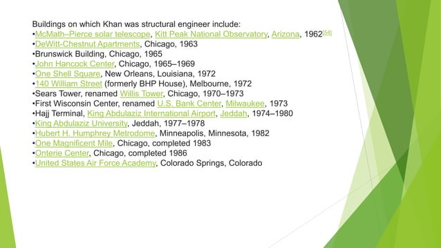 Fazlur Rahman Khan | PPTX | Civil Engineering Industry | Industries