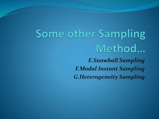Sampling and Sampling Methods | PPTX
