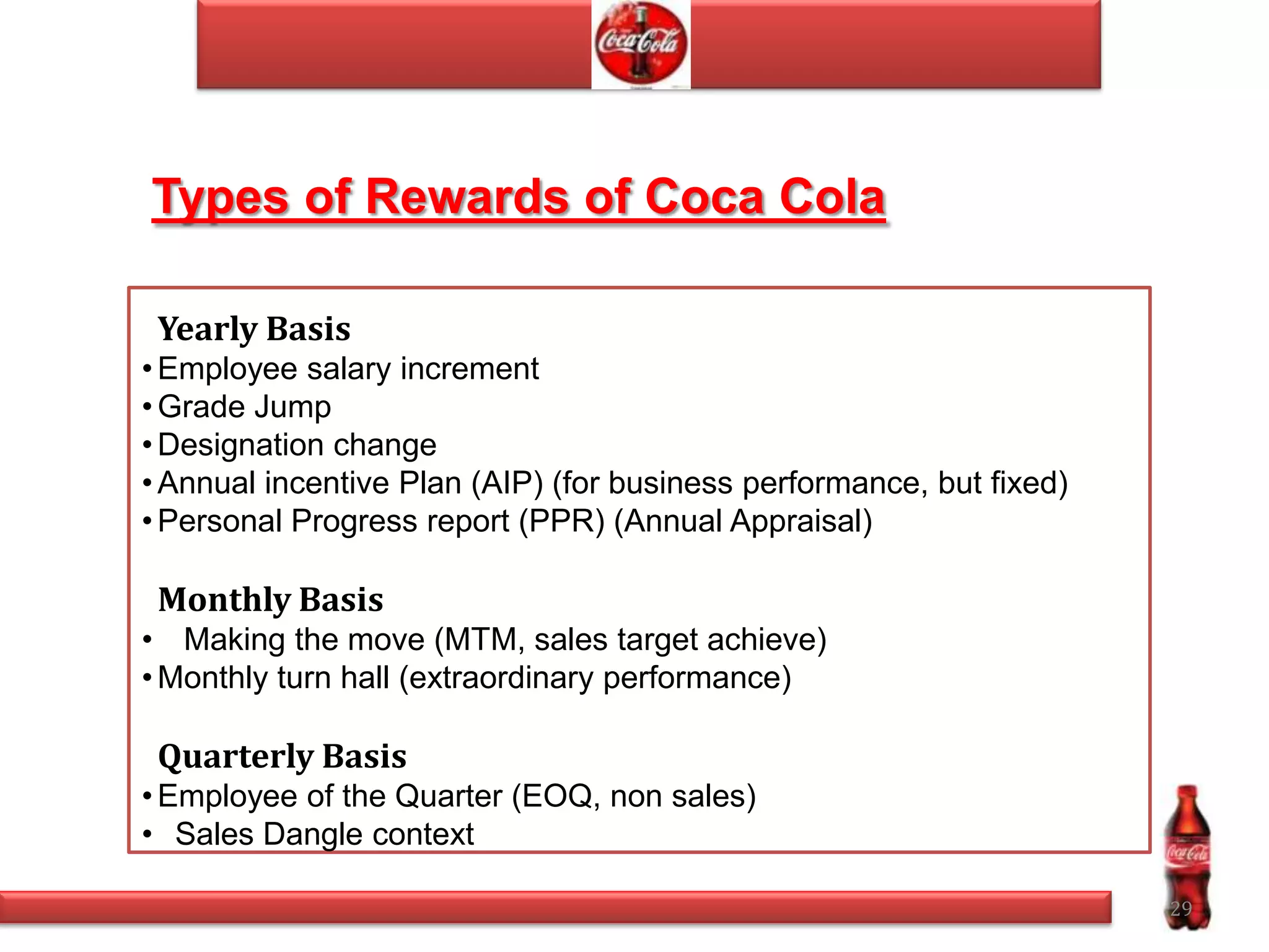 Performance management and appraisal of Coca-cola | PPTX