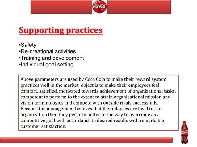 Performance management and appraisal of Coca-cola | PPTX