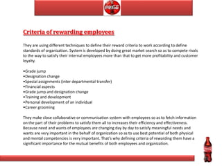 Performance management and appraisal of Coca-cola | PPTX