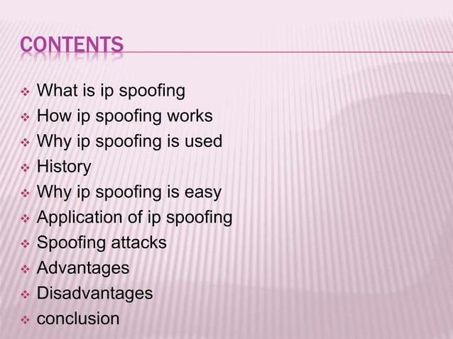 ip spoofing | PPT