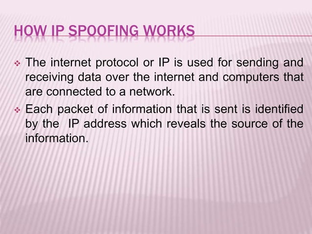 ip spoofing | PPT
