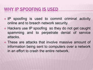 ip spoofing | PPT