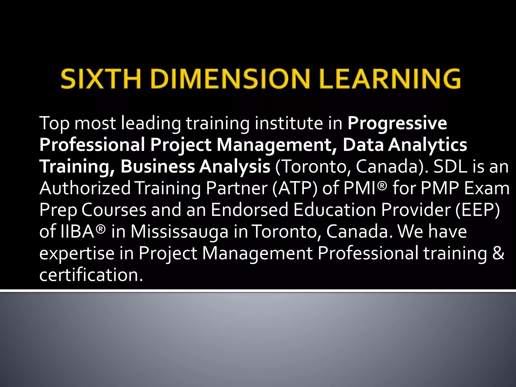 SIXTH DIMENSION LEARNING | PPT