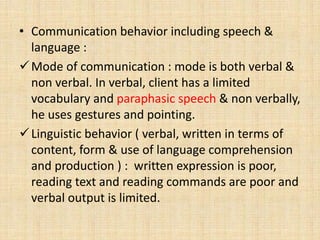 aphasia in brief | PPTX