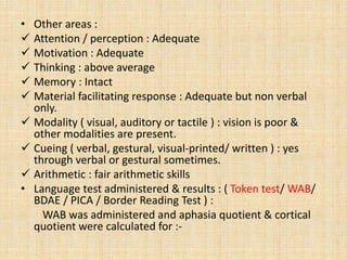 aphasia in brief | PPTX