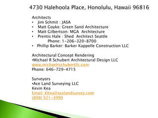 Welcome to 4730 Halehoola Place, Honolulu Hawaii 96816 | PPTX