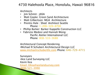 Welcome to 4730 Halehoola Place Honolulu Hawaii 96816 | PPTX