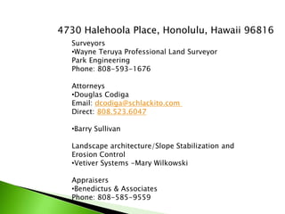 Welcome to 4730 Halehoola Place Honolulu Hawaii 96816 | PPTX