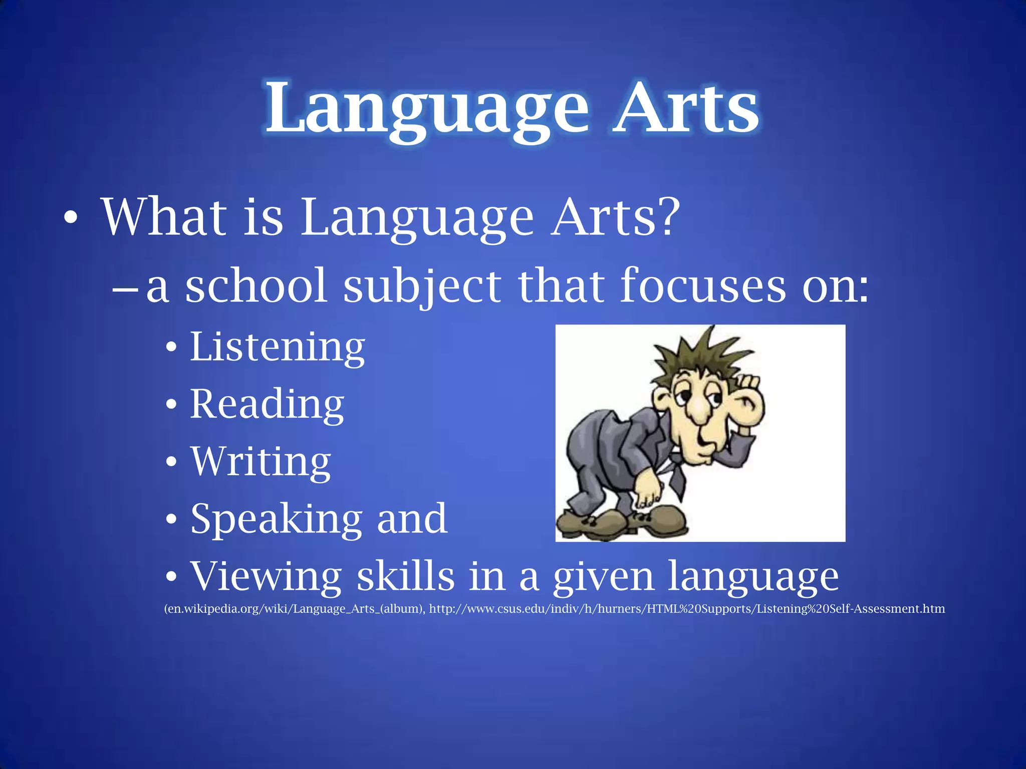 4th Grade English Language Arts | PPTX