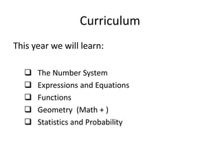 Welcome to 8th grade math | PPTX