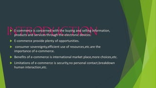 applications of e-commerce | PPT